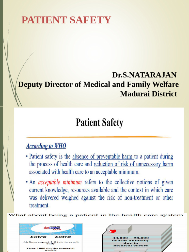 Patient Safety Goals and Practices | PDF | Medical Error | Intravenous ...