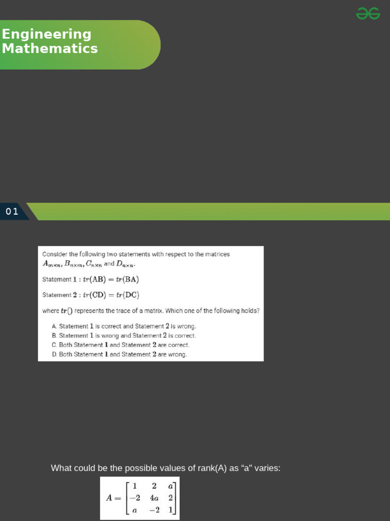 Engineering Mathematics | PDF | Eigenvalues And Eigenvectors | Matrix (Mathematics)