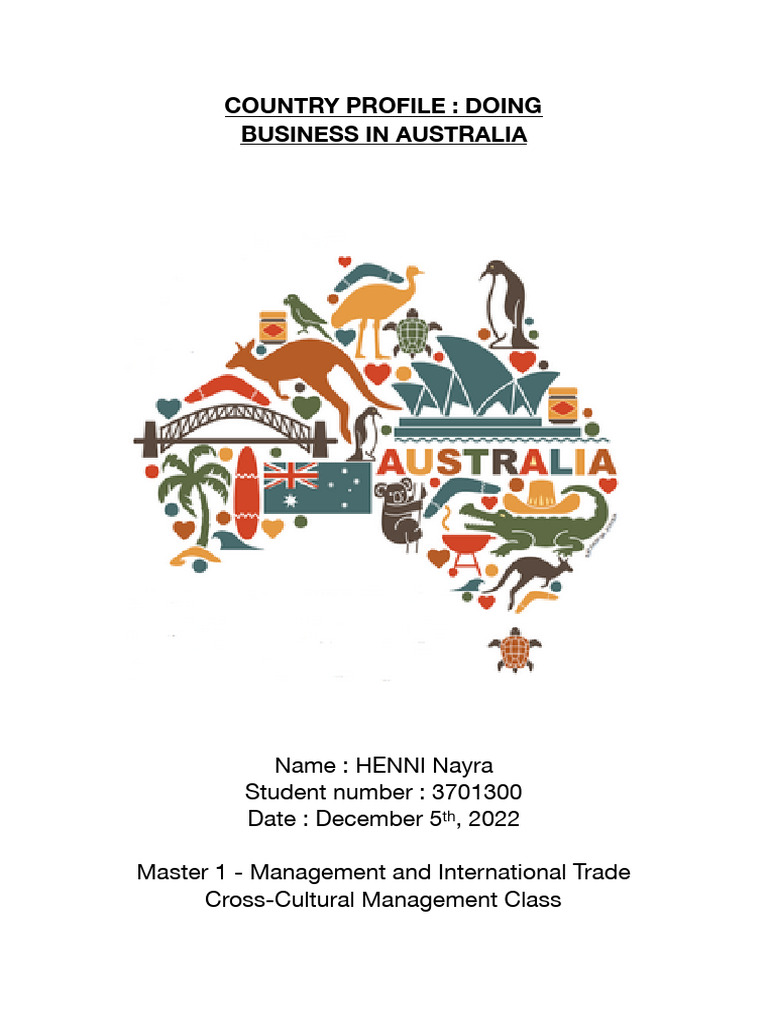 Business Insights: Australia Profile | PDF | Australia | Australians