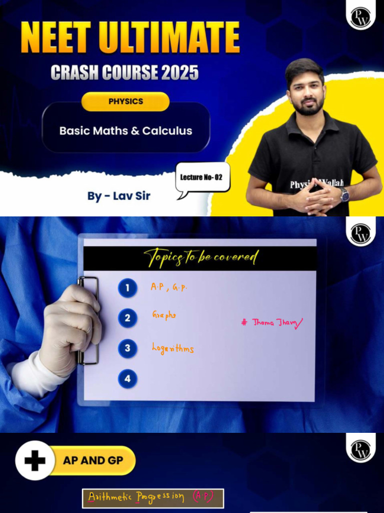 Basic Maths Calculus 02 Class Notes NEET Ultimate Crash Course ...