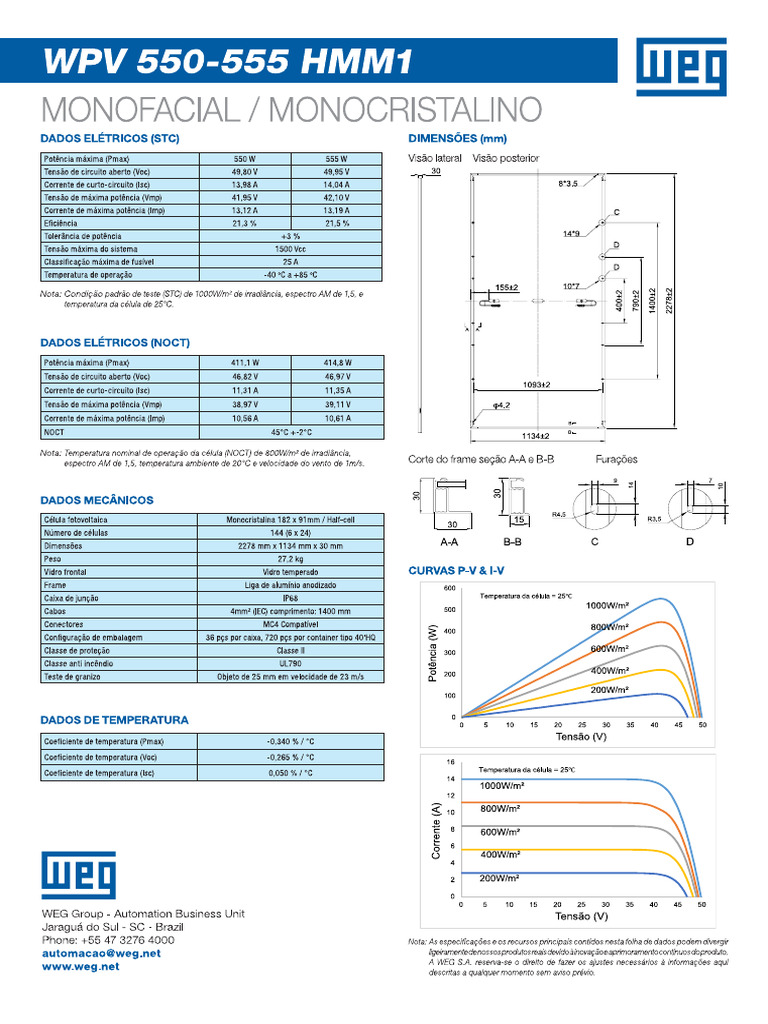 Datashhet Modulo Weg | PDF