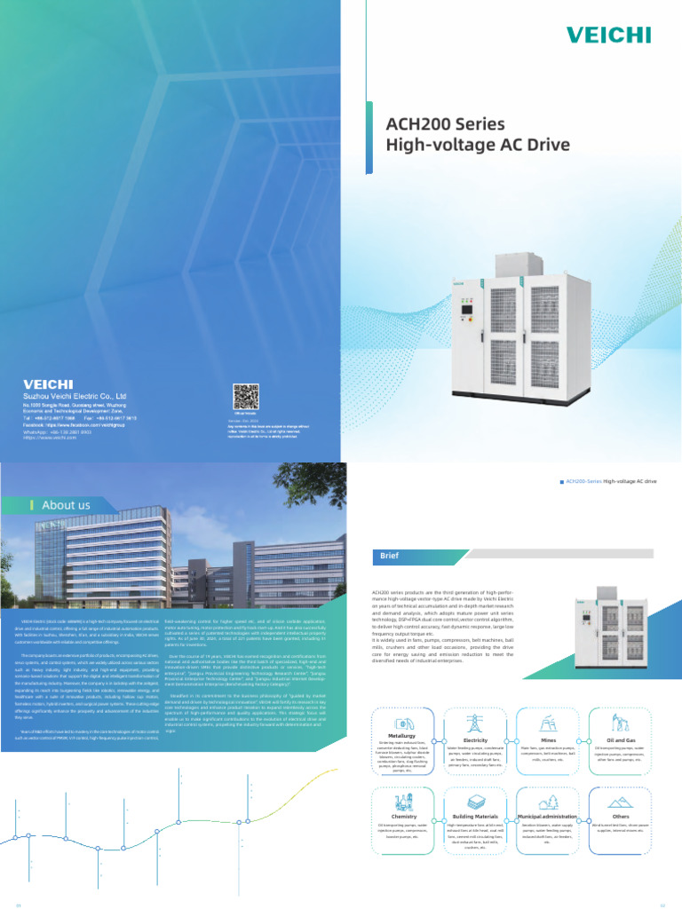 ach200-high-voltage-ac-drive-catalog | PDF | Alternating Current ...