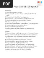Diary of a Wimpy Kid Comprehension Questions | PDF