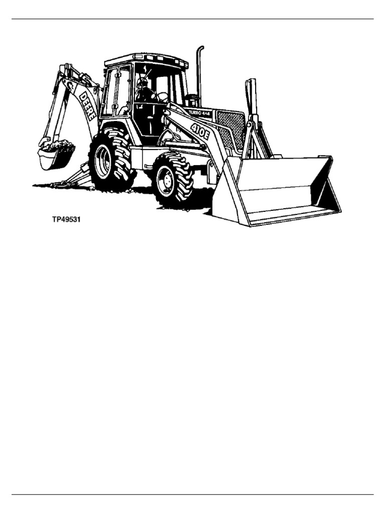 410E Backhoe Loader Introduction | PDF | Screw | Loader (Equipment)