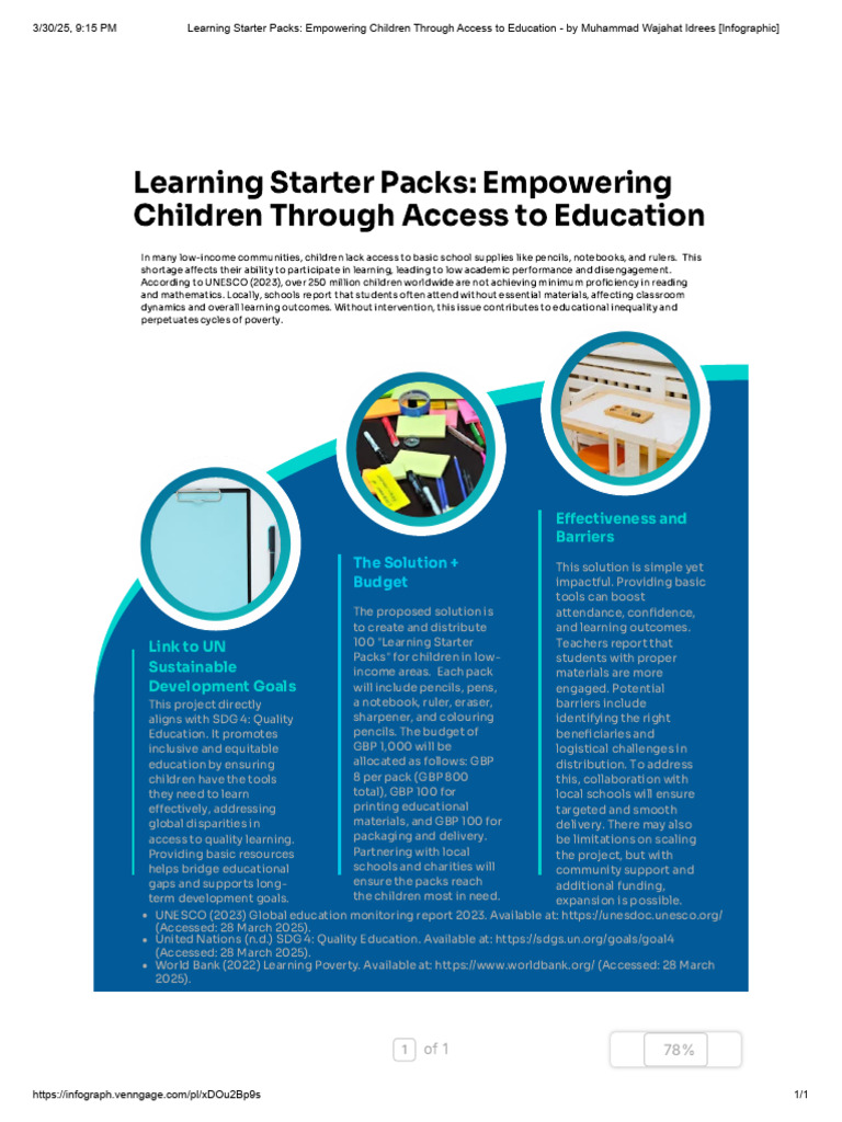 Learning Starter Packs for Education Access | PDF | Economies