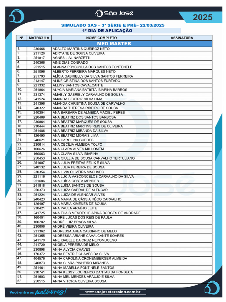 22-03-2025 - Portaria - Simulado Sas - 3 Série e Pre - 1º Dia | PDF