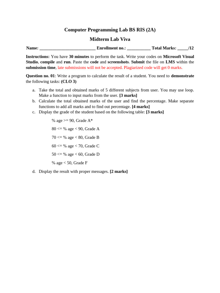 Midterm-Lab-Viva---BS-RIS-2A-27032025-120831pm | PDF | Computing | Software