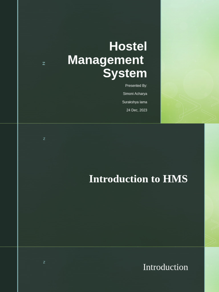 Hostel-Management ppt | PDF