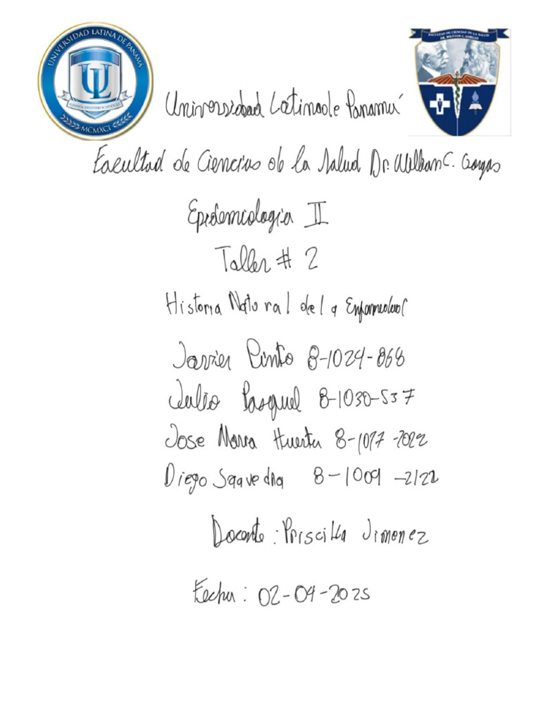 Epi Taller 2 | PDF