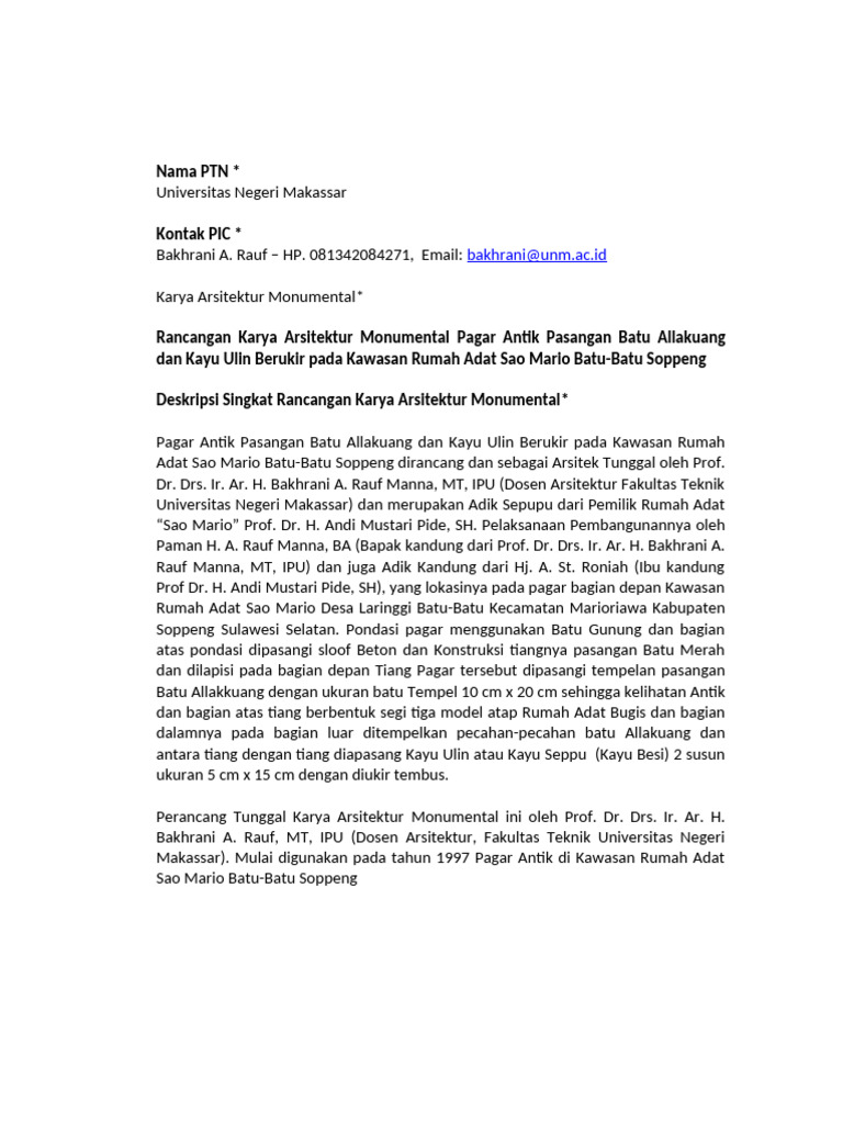 Pagar Antik Sao Mario | PDF