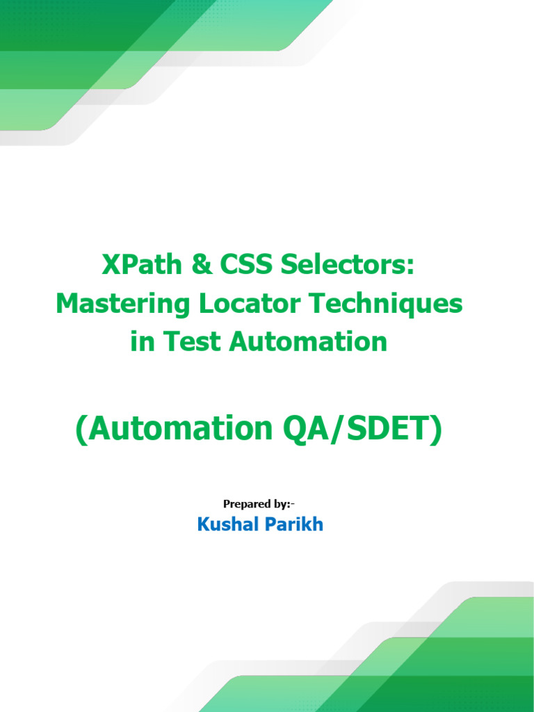 XPath vs CSS Selectors in Automation | PDF | X Path | Software Development