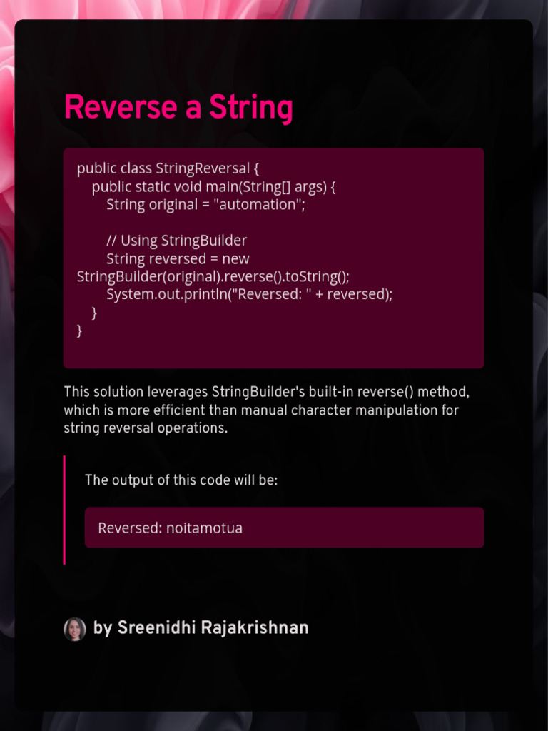Java Programming Solutions by Sreenidhi | PDF | String (Computer Science) | Letter Case