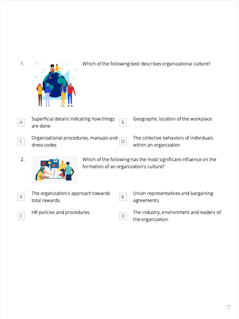 Organization Culture 58Q | PDF | Organizational Culture | Identity ...