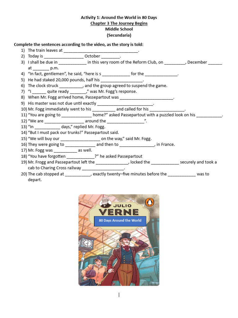 80 Days Journey: Chapter 3 Summary | PDF