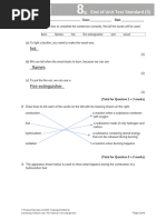 8e End of Unit Test Higher | PDF | Oxide | Combustion