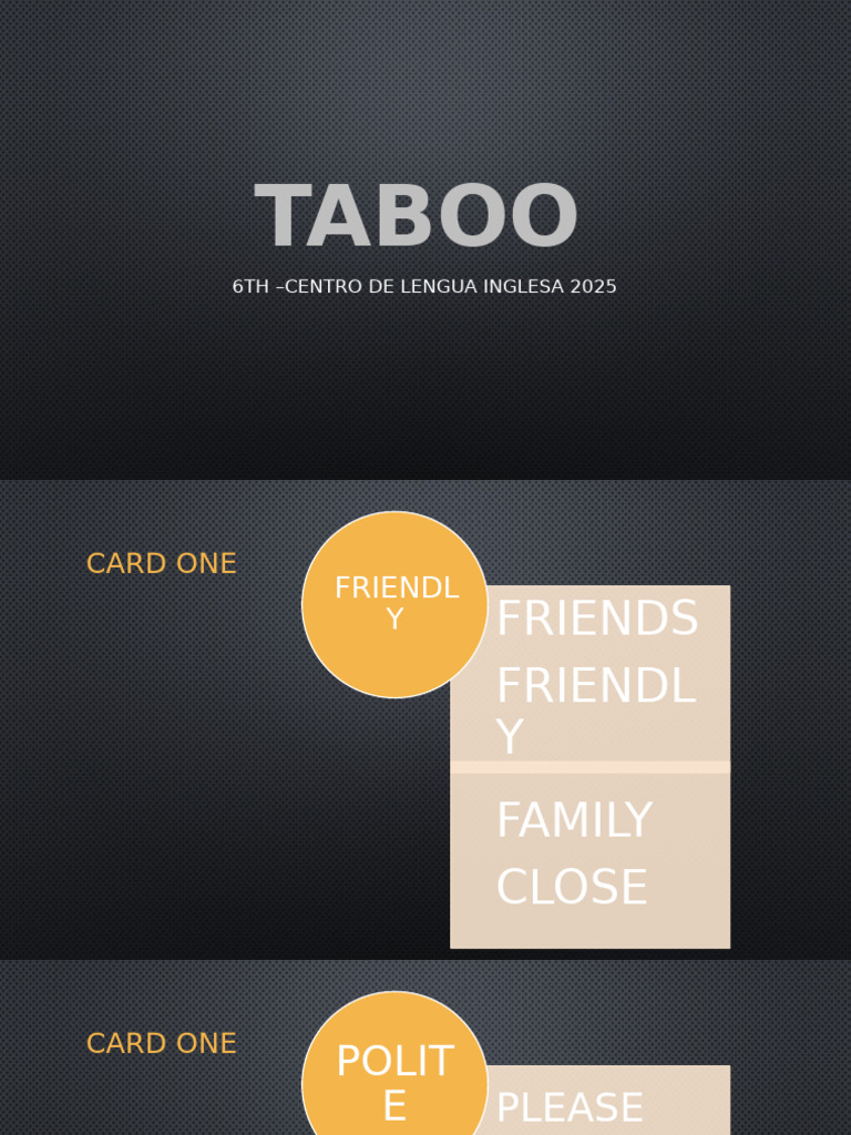 Taboo | PDF
