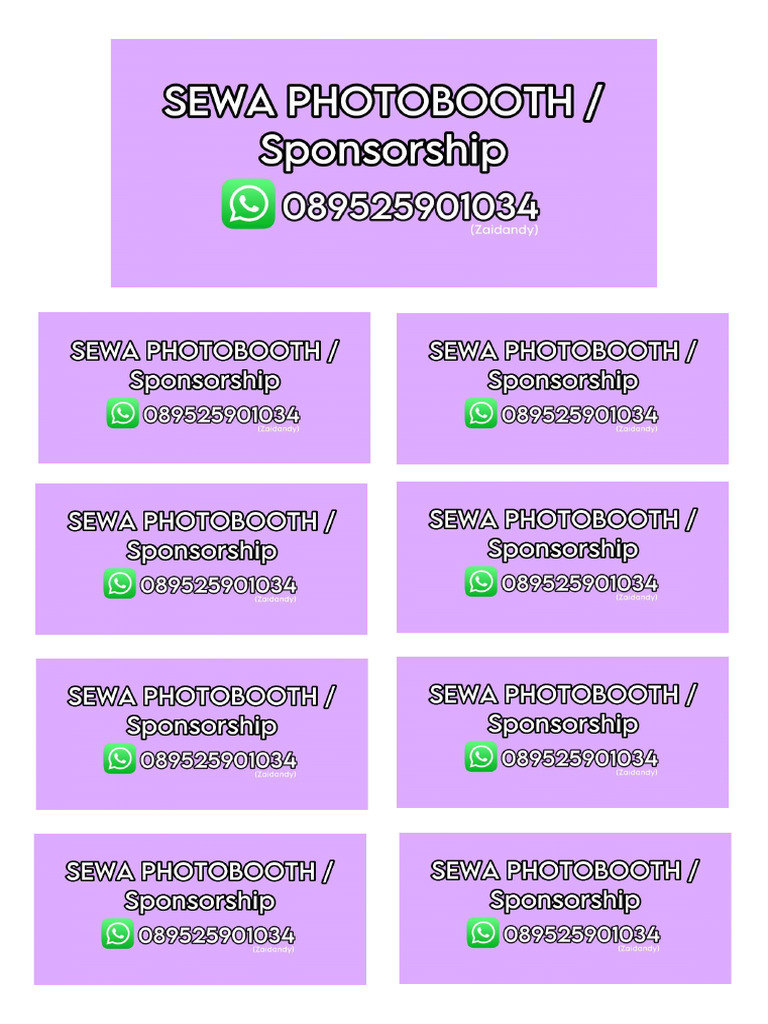 SEWA PHOTOBOOTH | PDF