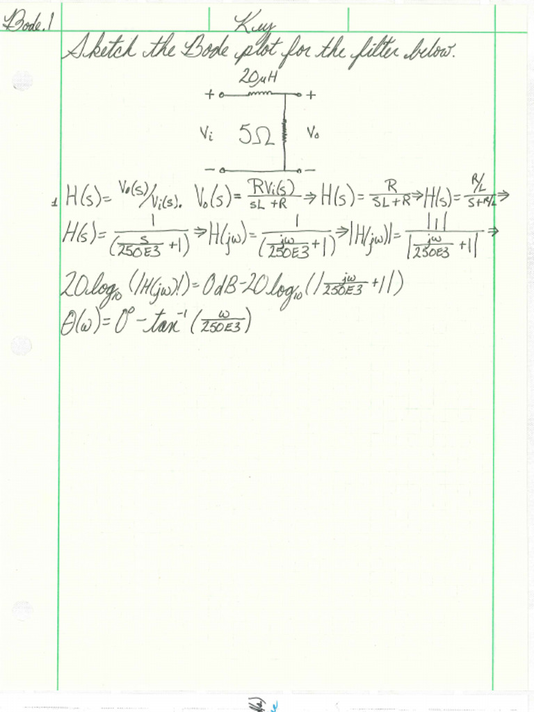 9. Bode Plots Key.pdf (2) | PDF