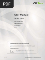 Biotime Cloud 2.0 Manual de Usuario de Empleado | PDF | Tiempo de trabajo