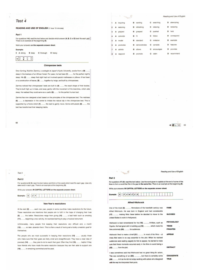 FCE 4 Test 4 | PDF