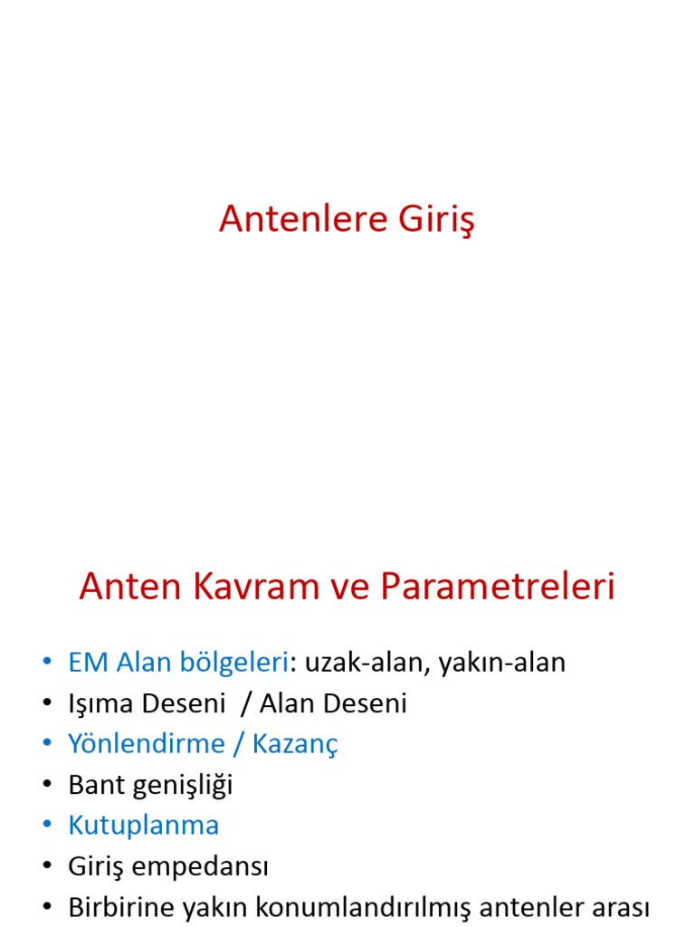 Anten Giris H2 | PDF