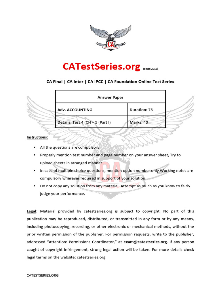 Adv Acc Unit 5 Ans Part 2 | PDF | Interest | Income Statement
