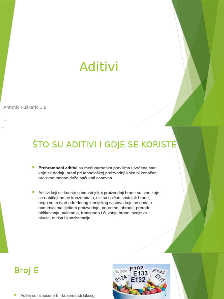 Aditivi | PDF