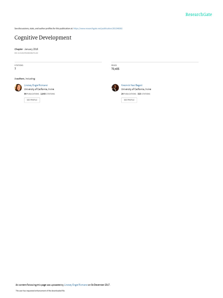 The SAGE Encyclopedia of Theory in Psych | PDF | Cognitive Development | Behaviorism