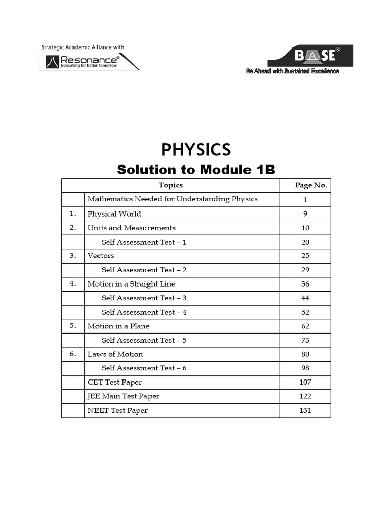 PHY 1B | PDF | Applied Mathematics