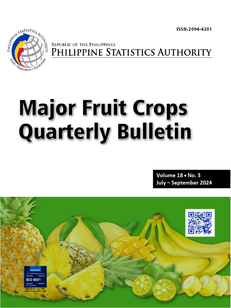 2024 Q3 Major Fruit Crops Quarterly Bulletin | PDF | Sampling (Statistics) | Stratified Sampling