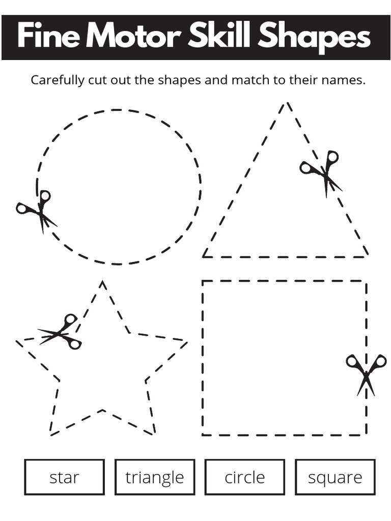 Fine Motor Skill Shape Matching Activity | PDF