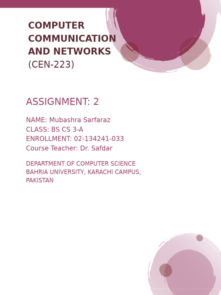 Assignment With Title Page | PDF