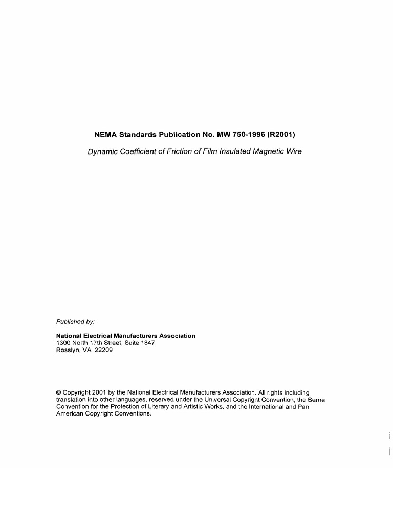 NEMA MW 750 Insulated Magnetic Wire | PDF