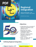 The Attempts of Regional Integration | PDF | Caribbean | Economies