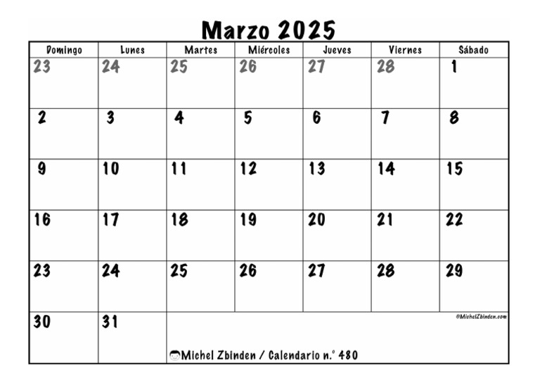 Calendario Michel Zbinden | PDF