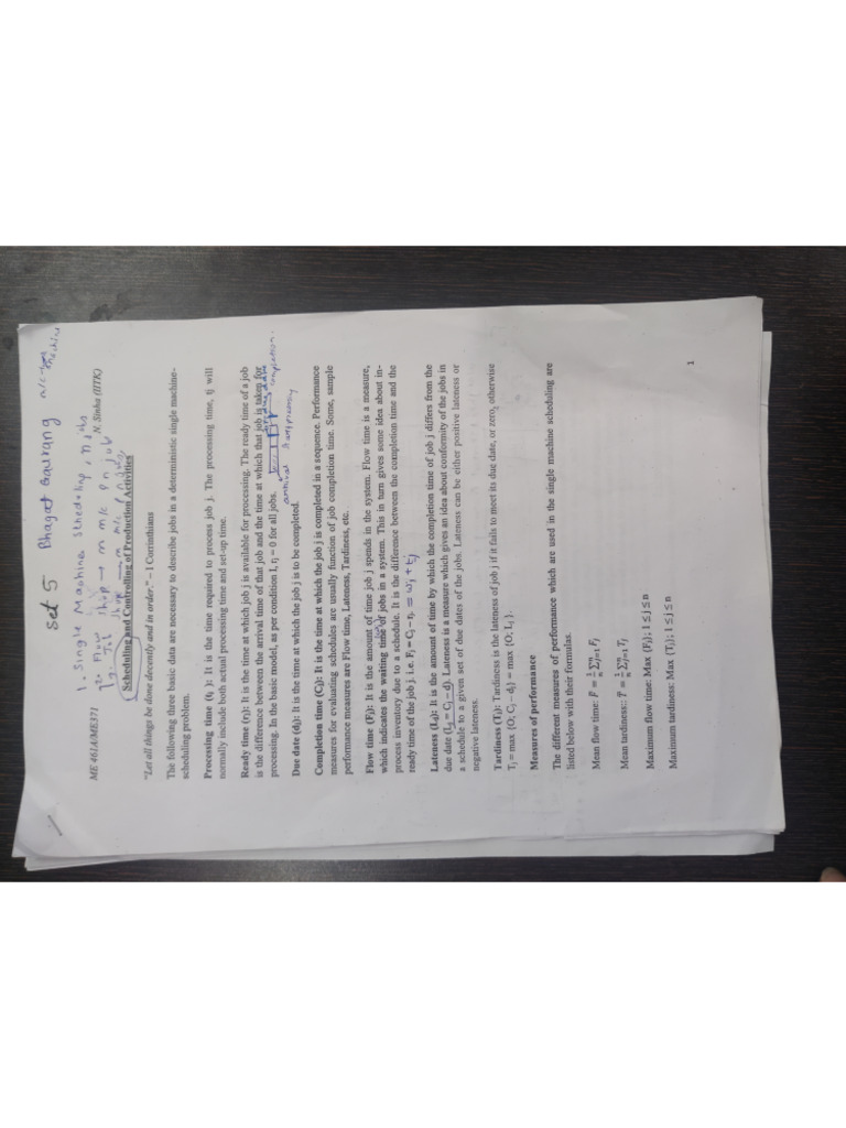 Set5 Scheduling | PDF