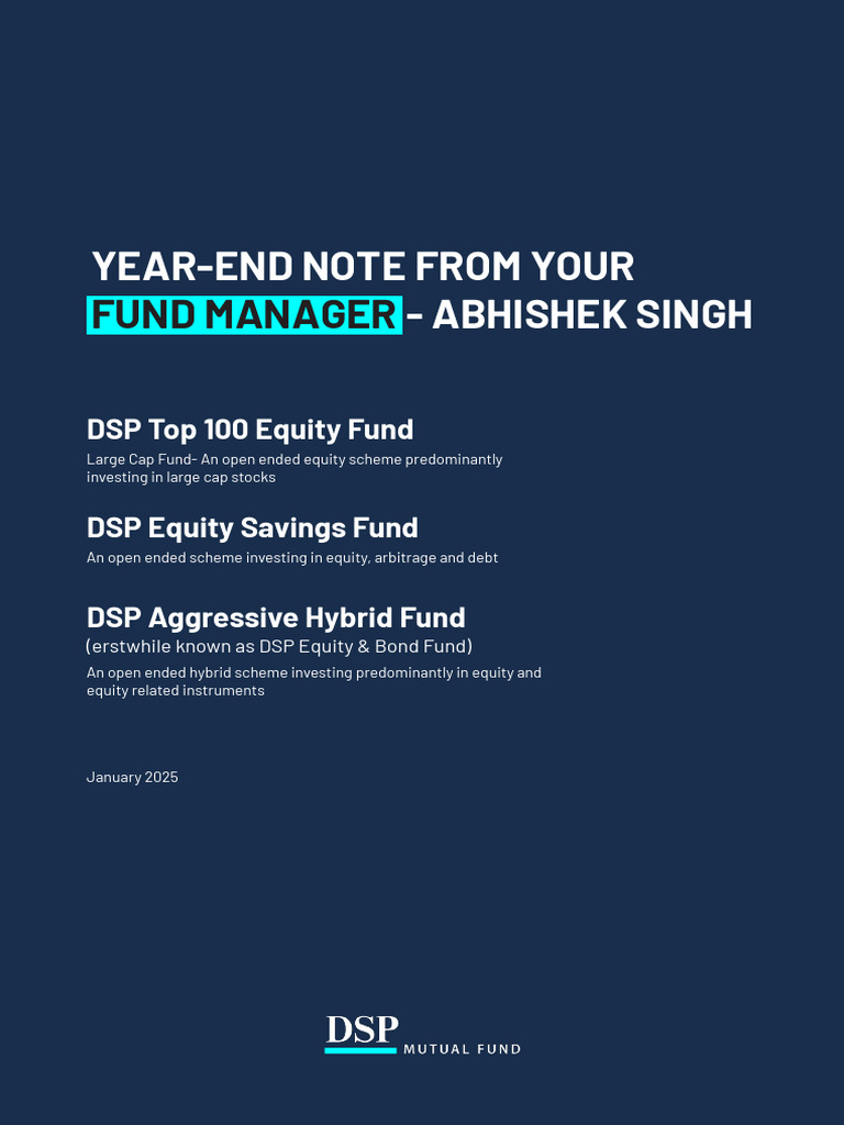 Year End Note - Fund Manager - Abhishek Singh - Jan 2025 | PDF | Investing | Investment Management