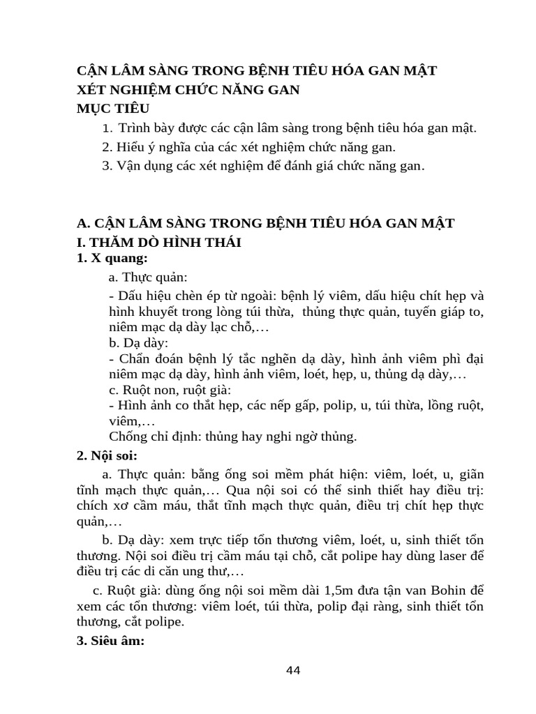 CLS Tiêu hóa - Gan mật | PDF