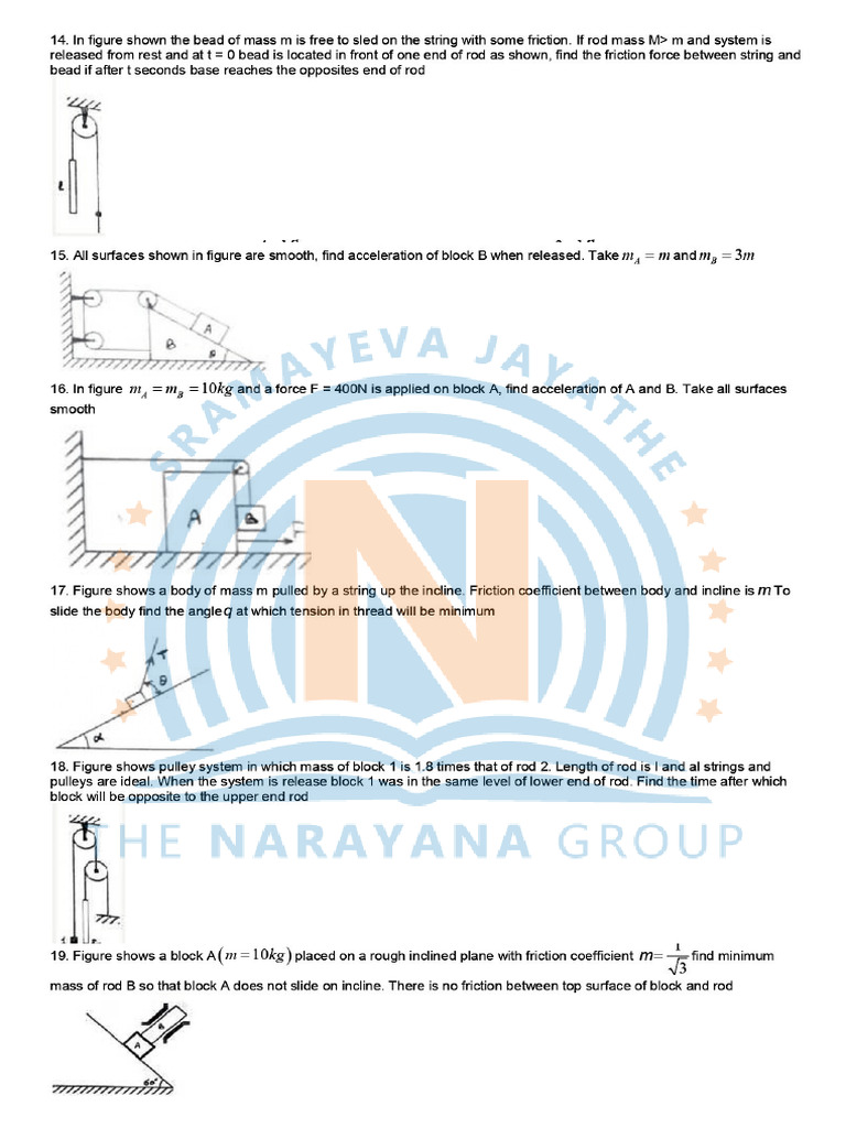 PHYSICS WORKSHEET | PDF