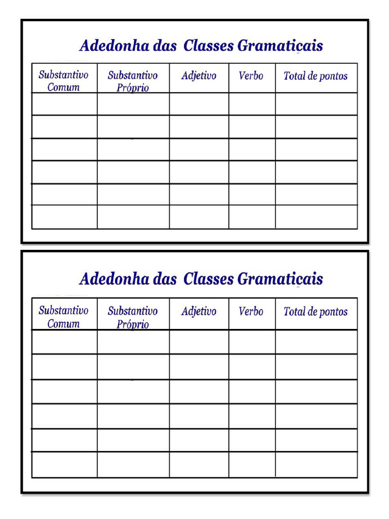 Adedonha Portugues | PDF