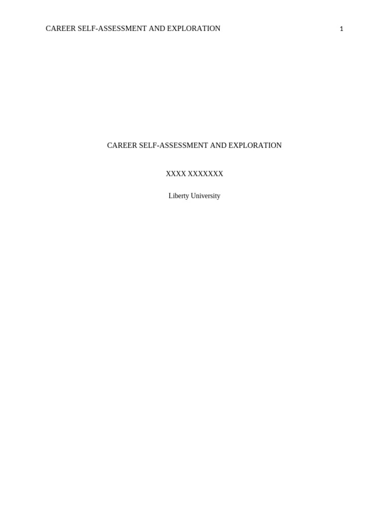 Career Cefs 522 Self-Assessment and Exploration | PDF | Substance Abuse