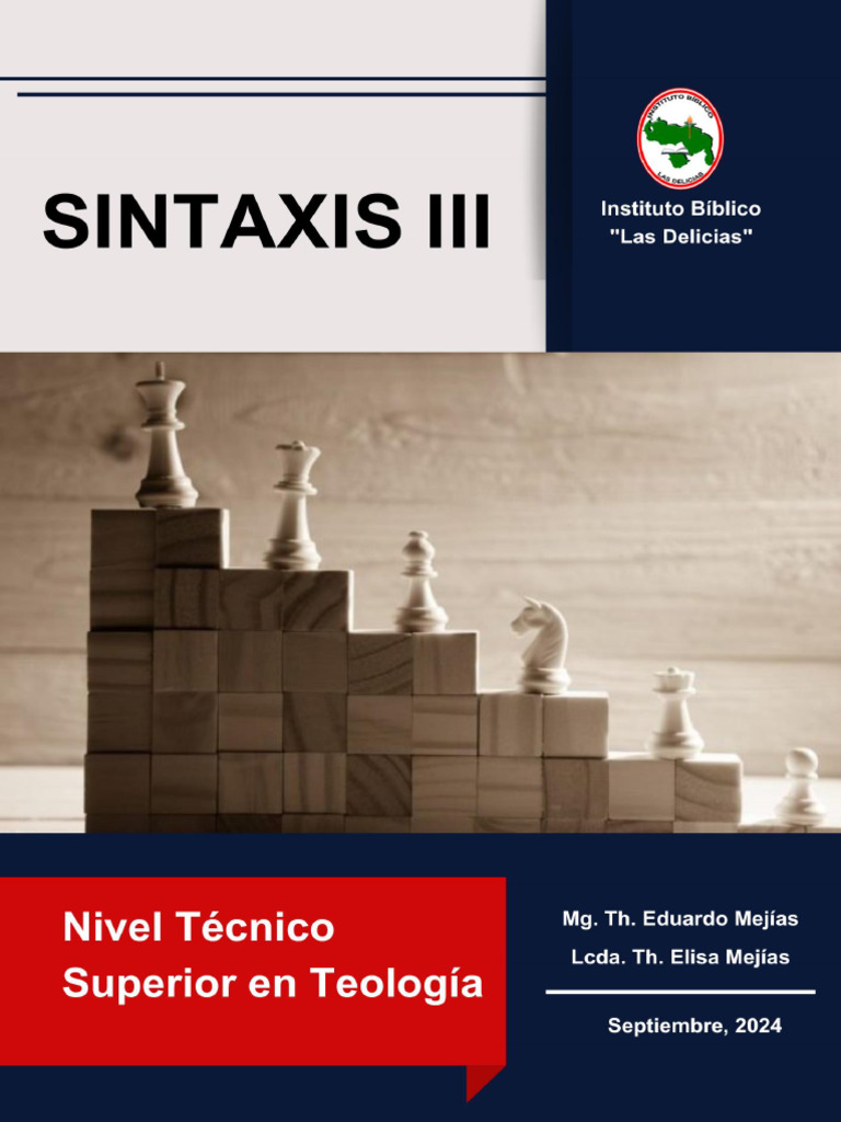 Sintaxis III 2024 Elisa y Eduardo Mejías | PDF | Oración (Lingüística) | Verbo