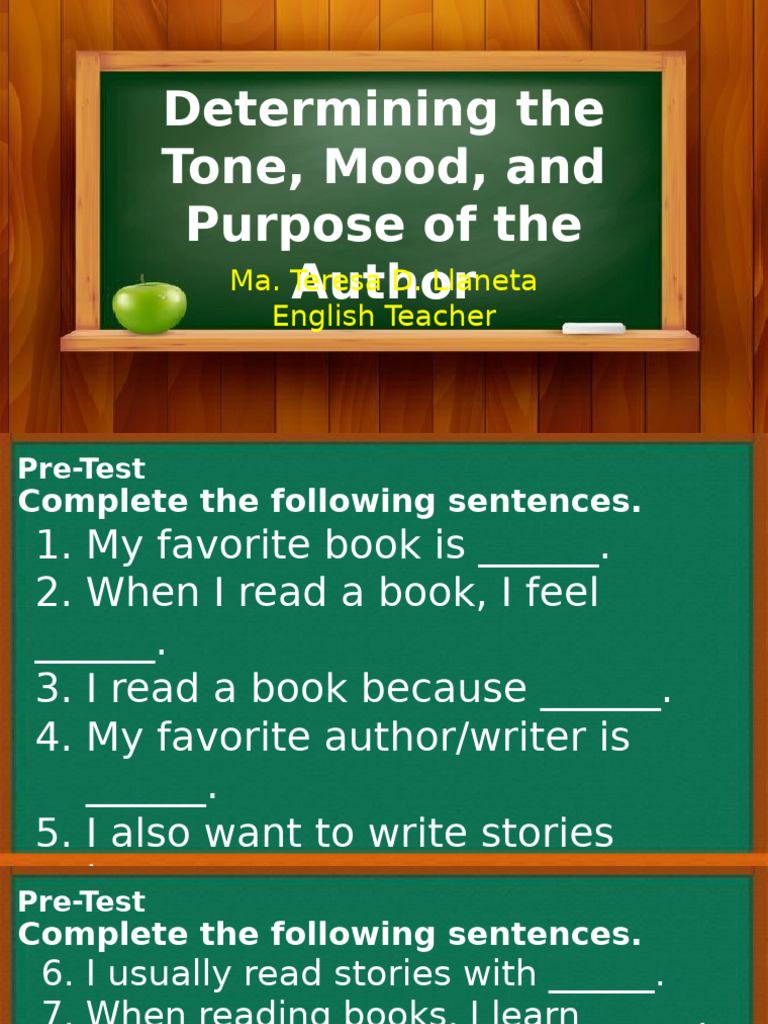 Determining The Tone, Mood, and Purpose of The Author | PDF | Pancake