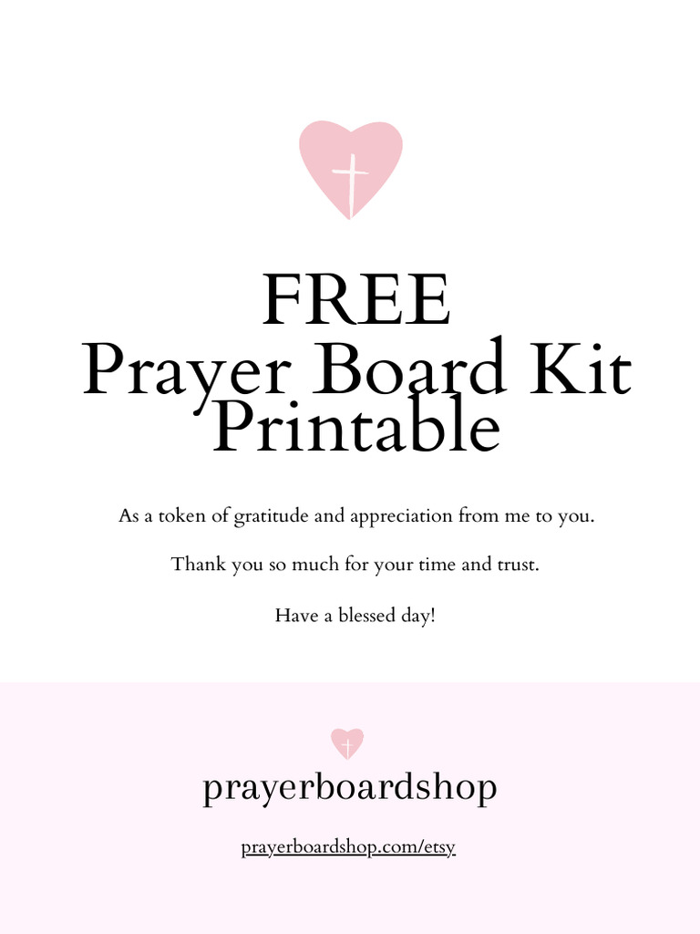 Printable Prayer Board Templates | PDF | Prayer | Gospel Of Mark