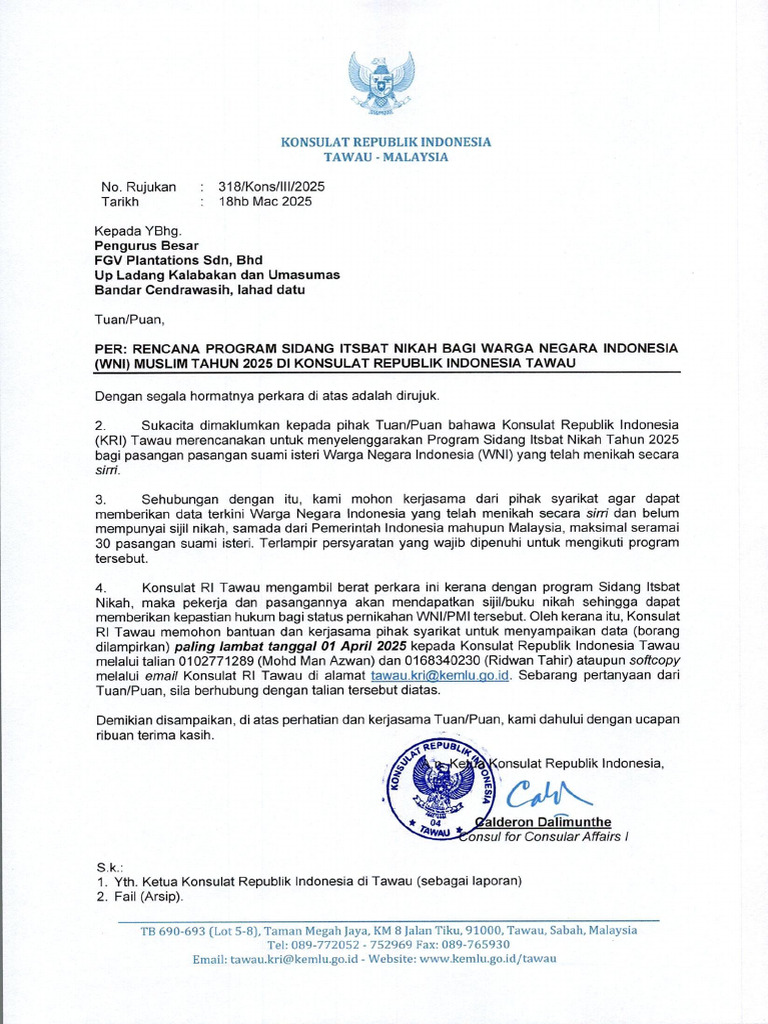 Syarikat FGV Plantations Ladang Kalabakan Dan Umas Umas Re Program ...