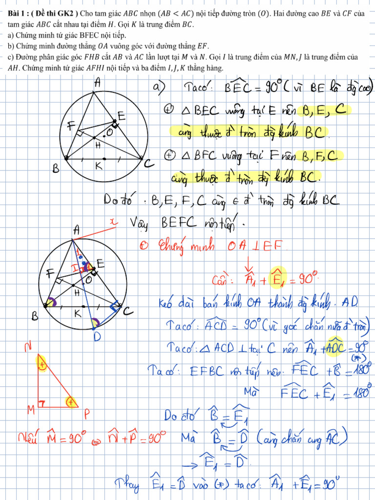 Fvt hình chứng minh thẳng hàng p1 | PDF