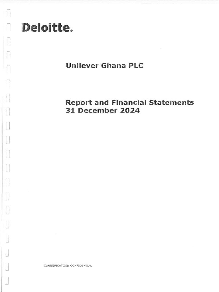 PR 098 Unilever Ghana PLC Report and Financial Statements December 31 ...