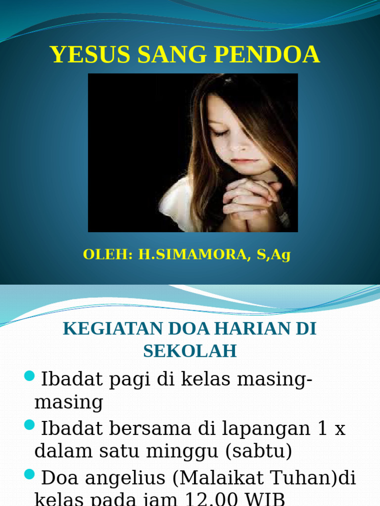 5.2 Yesus Sang Pendoa | PDF