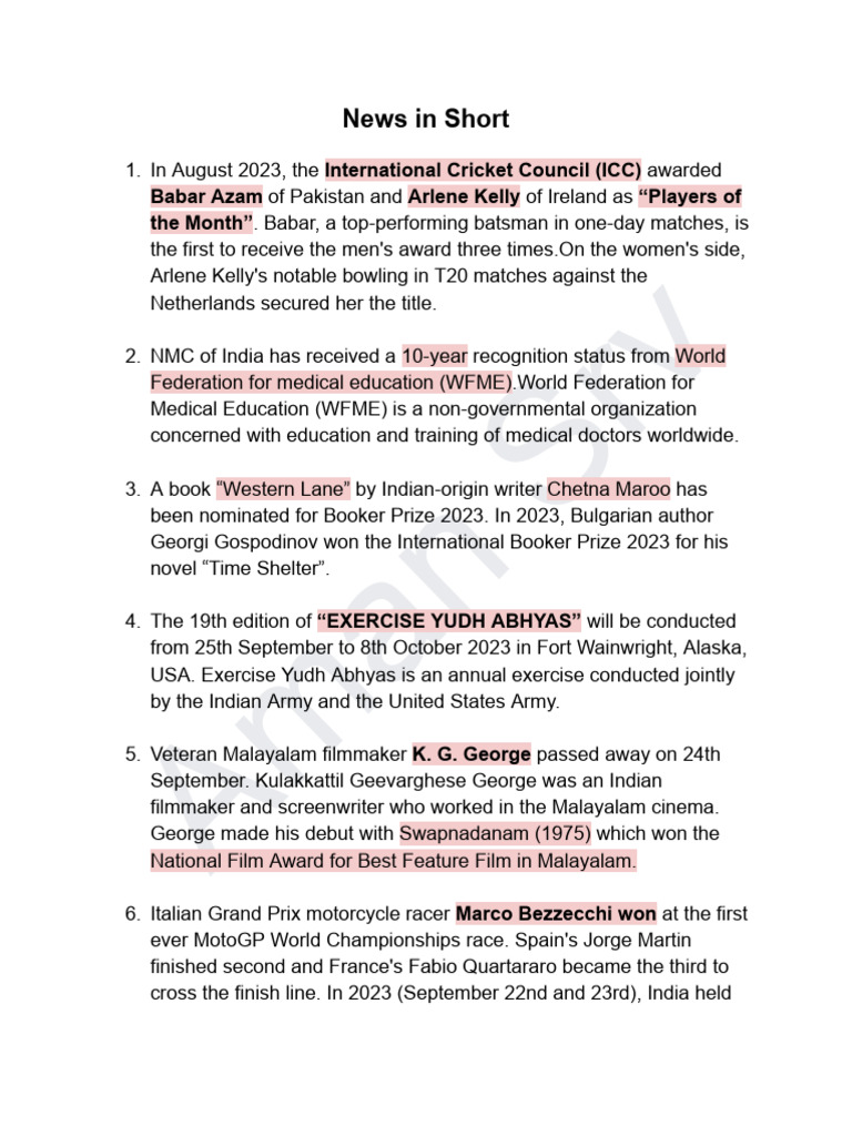 News in short 27_09 | PDF