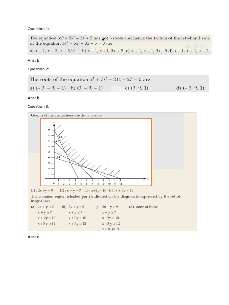 Tutorial On Inequalities | PDF